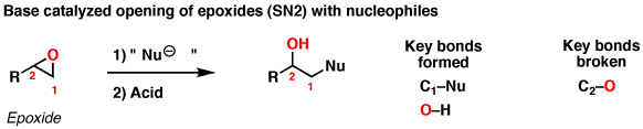 Reaction of epoxides with nucleophiles under basic conditions – Master ...