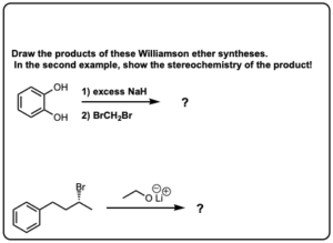 SN2 reaction of alkoxide ions with alkyl halides to give ethers ...