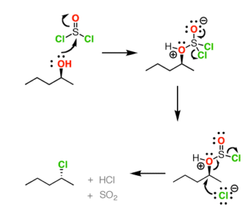 SOCl2 Mechanism For Alcohols To Alkyl Halides: SN2 versus SNi