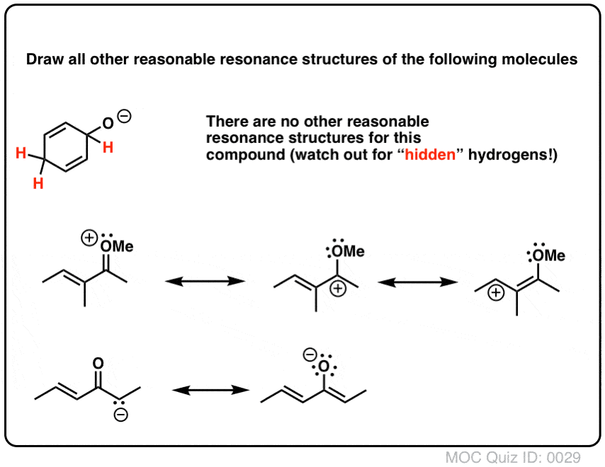 Resonance Structures Practice – Master Organic Chemistry