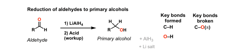 Addition of LiAlH4 to aldehydes to give primary alcohols – Master ...