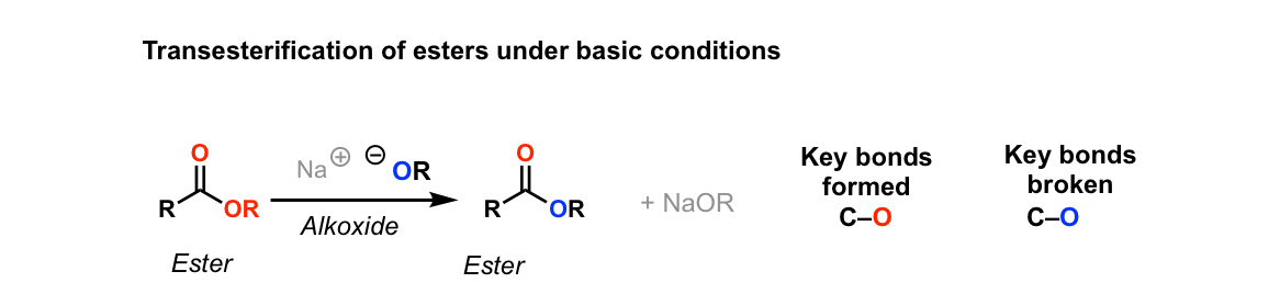 Transesterification promoted by alkoxides – Master Organic Chemistry